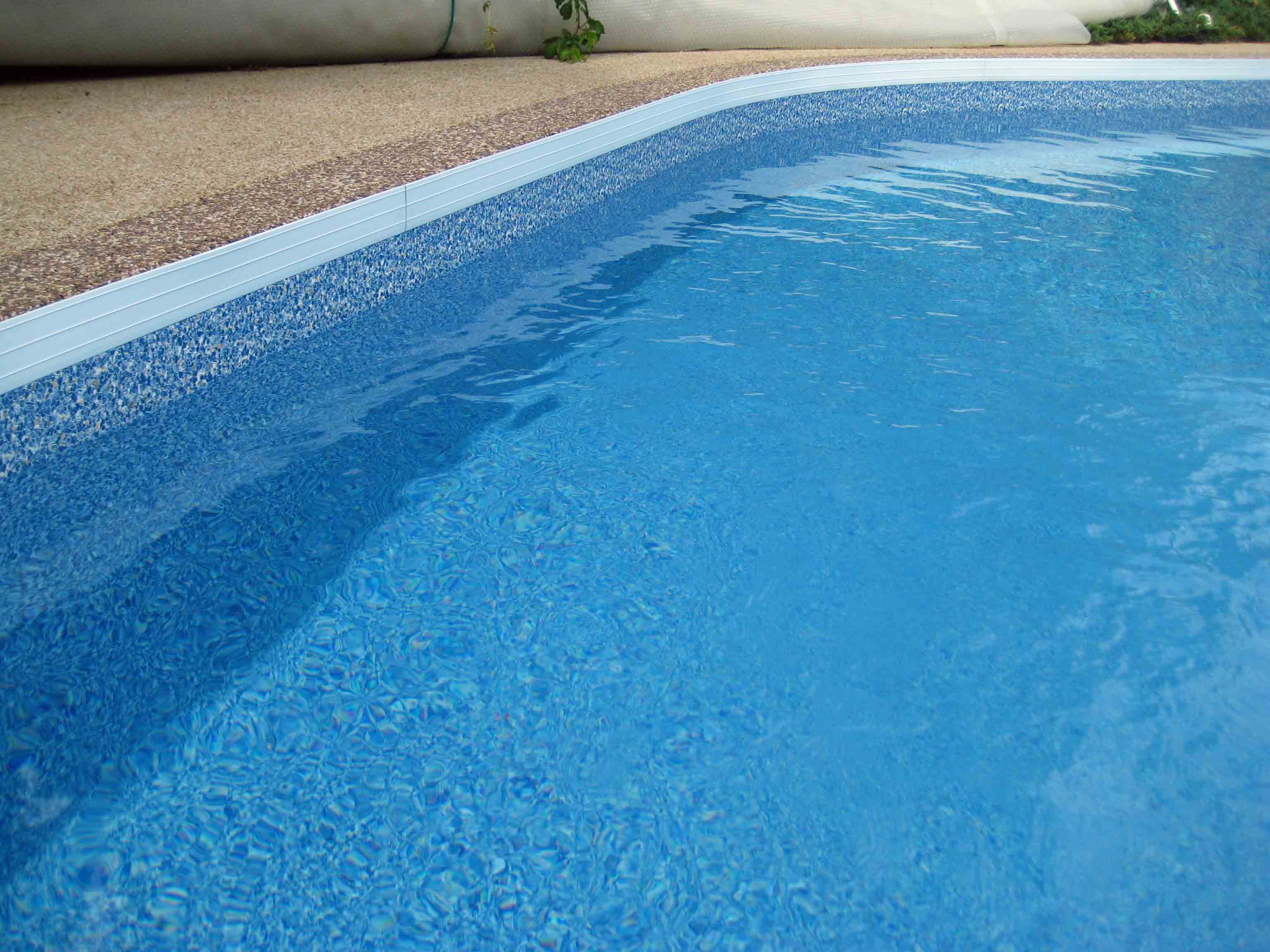 Close Up Shot Of Vinyl Pool Liner - UV Pools