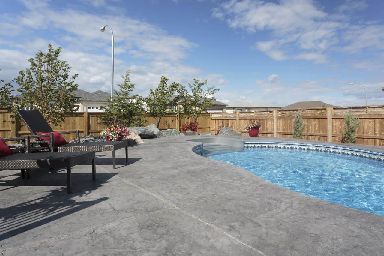 Slate Stamped Concrete - UV Pools